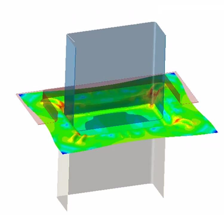 Deep drawing: iterative design with Abaqus