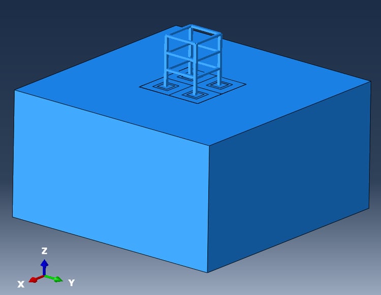 Concrete Frame Under Earthquake Loading Using Abaqus