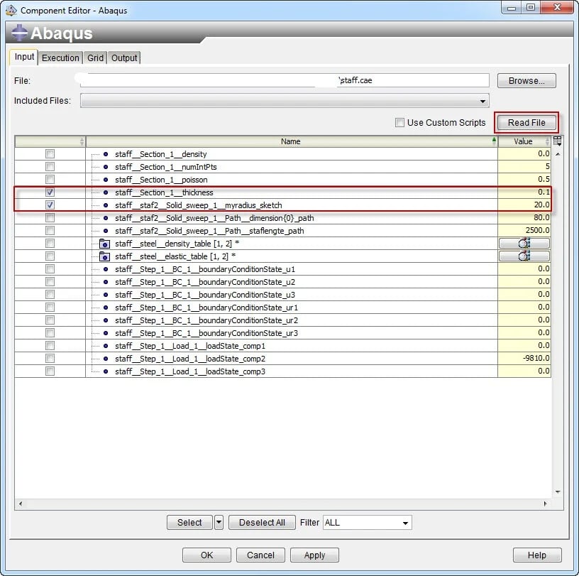Approximating Sinterklaas Staff Using Isight