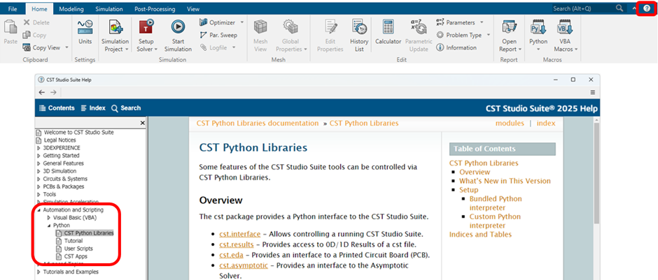 CST Studio Suite Python Scripting