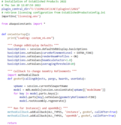Customizing your Abaqus 2022 environment with Python