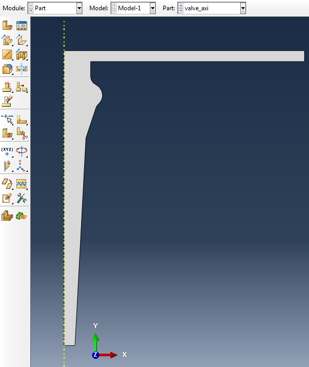 Creating an Axisymmetric Model From 3D Geometry in Abaqus