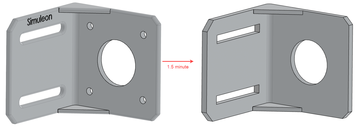 Defeaturing Step Geometry for Simulation in 90 Seconds