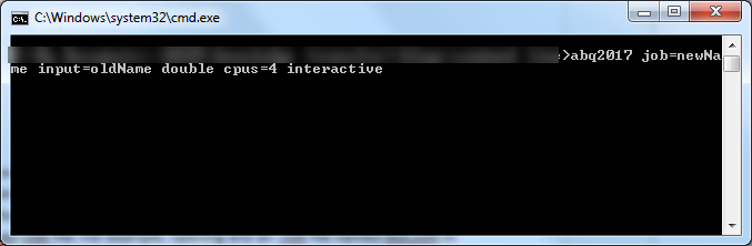 Submitting Abaqus Commands Through the Command Window