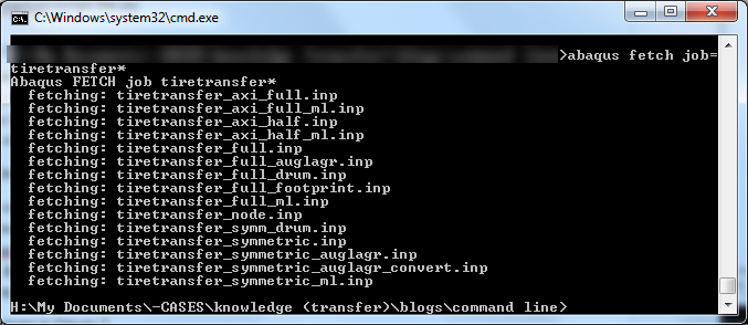 Submitting Abaqus Commands Through the Command Window
