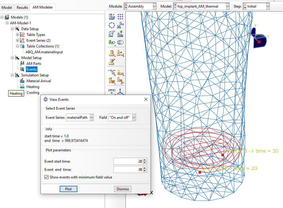 Use Abaqus to Simulate Additive Manufacturing: Printing a Hip Implant