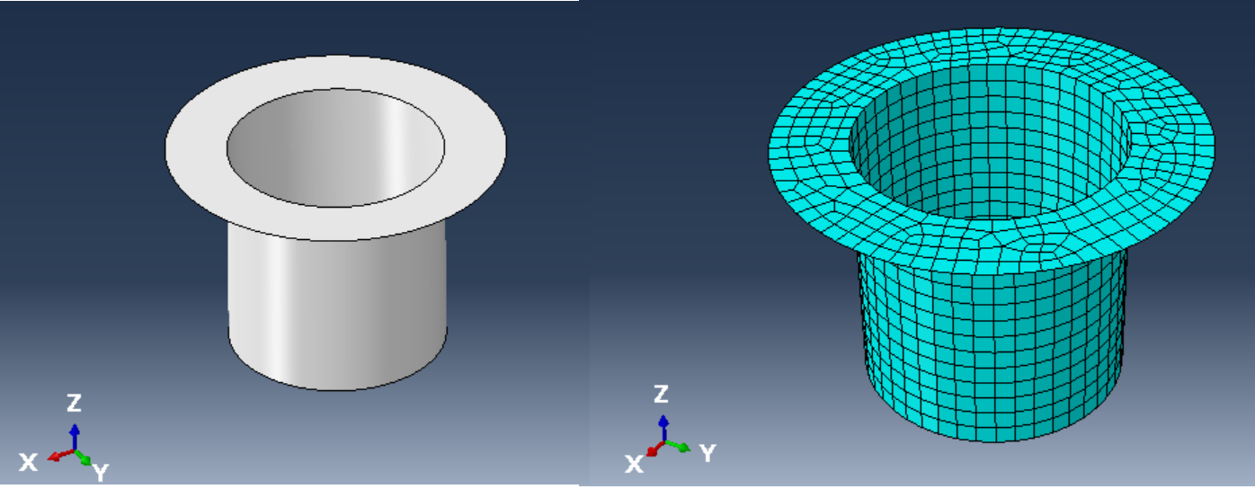 Modeling a Composite Flanged Tube Including Loading With Abaqus/CAE