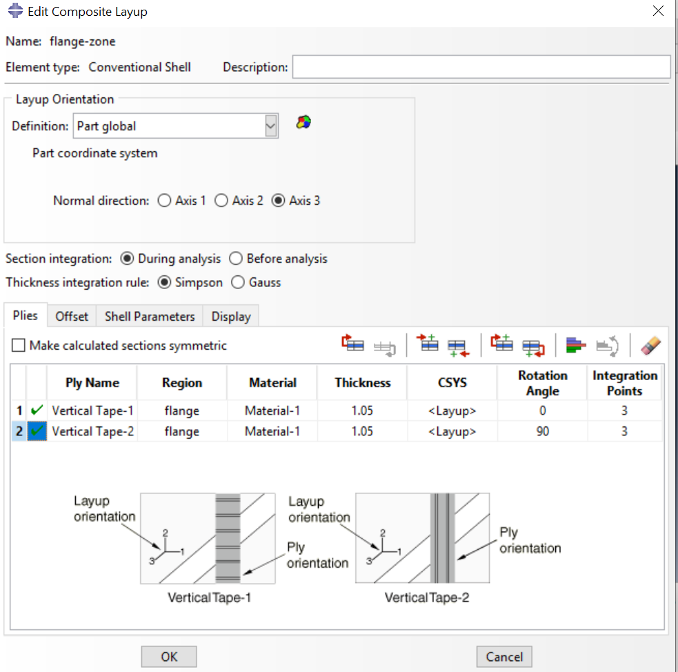 Modeling a Composite Flanged Tube Including Loading With Abaqus/CAE
