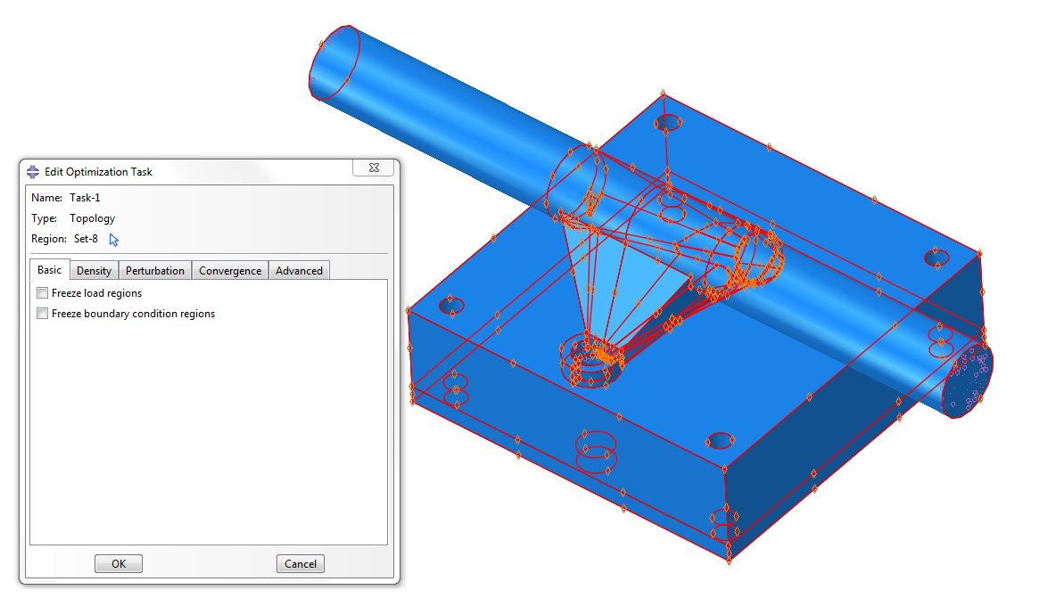 Topology Optimization of an Abaqus Model in Tosca