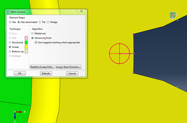 Modelling a Crack Using Abaqus