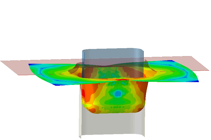 Deep drawing: iterative design with Abaqus