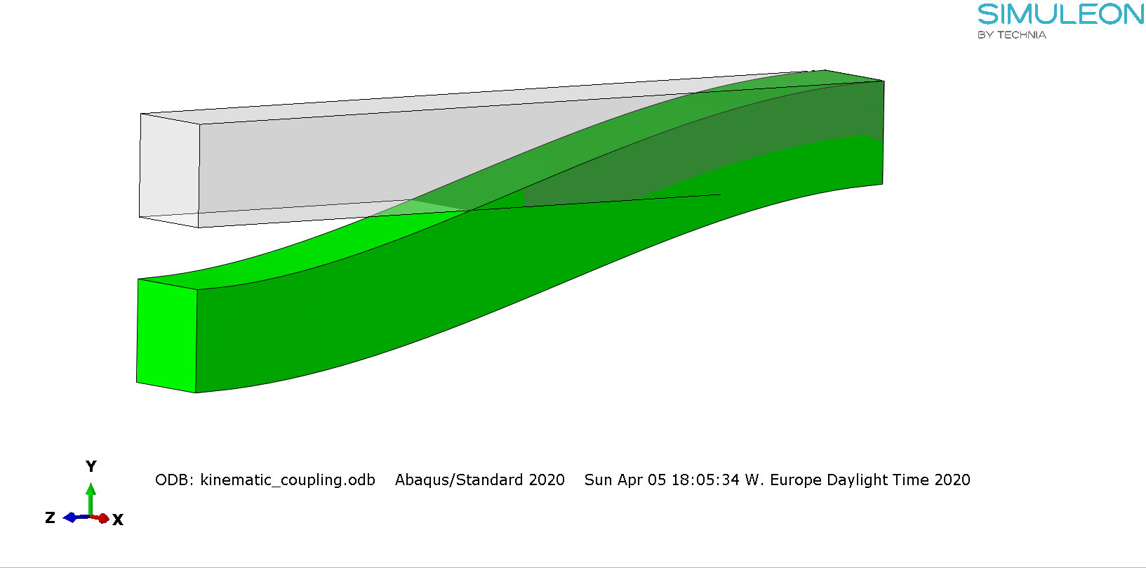 Kinematic vs Distributed Coupling Constraints in Abaqus